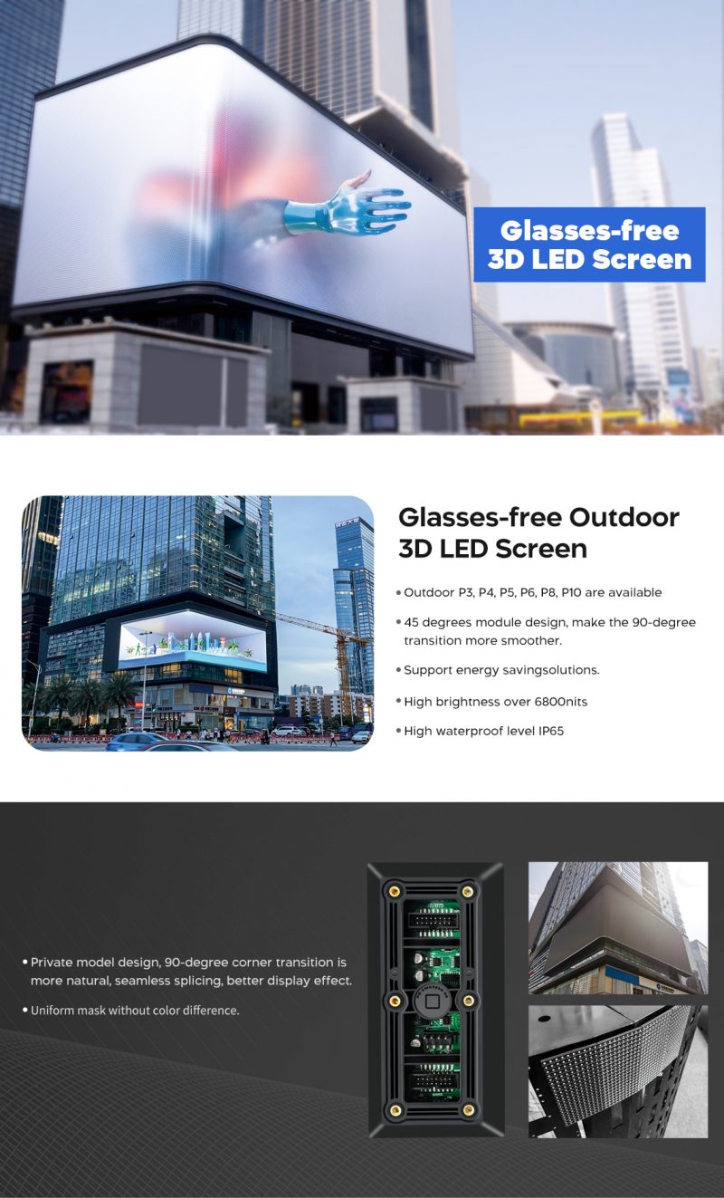 3D advertising LED display - MAXTOP LED Display