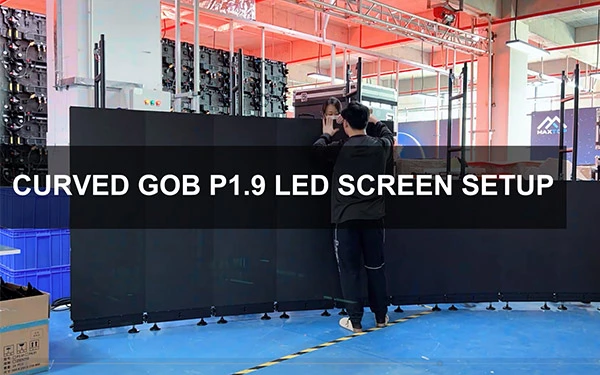 Curved GOB P1.9 LED Video Screen Setup